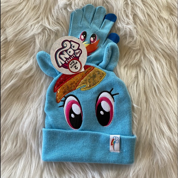 My Little Pony | Accessories | Girls My Little Pony Hat And Glove Set ...
